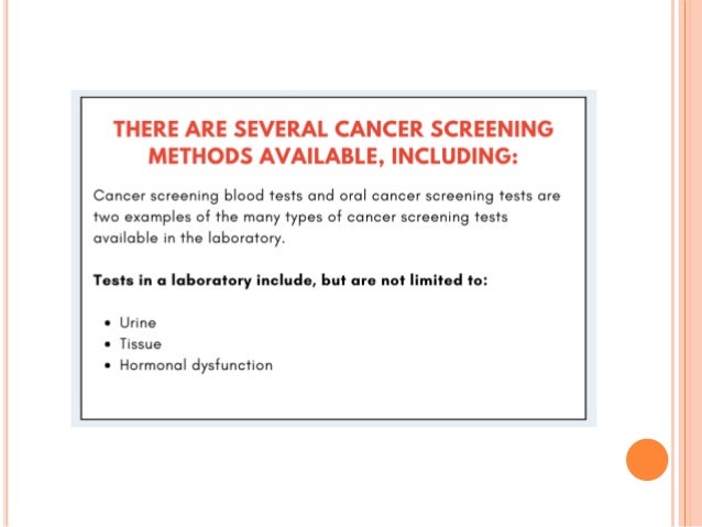 What is Cancer Screening and its Importance - AMRI Hospitals | PPT