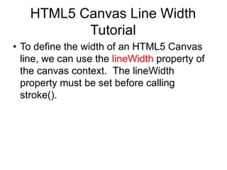 Canvas - HTML 5 | PPT