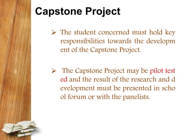 What is capstone | PPT