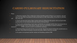 What is cardio pulmonary resuscitation | PPT