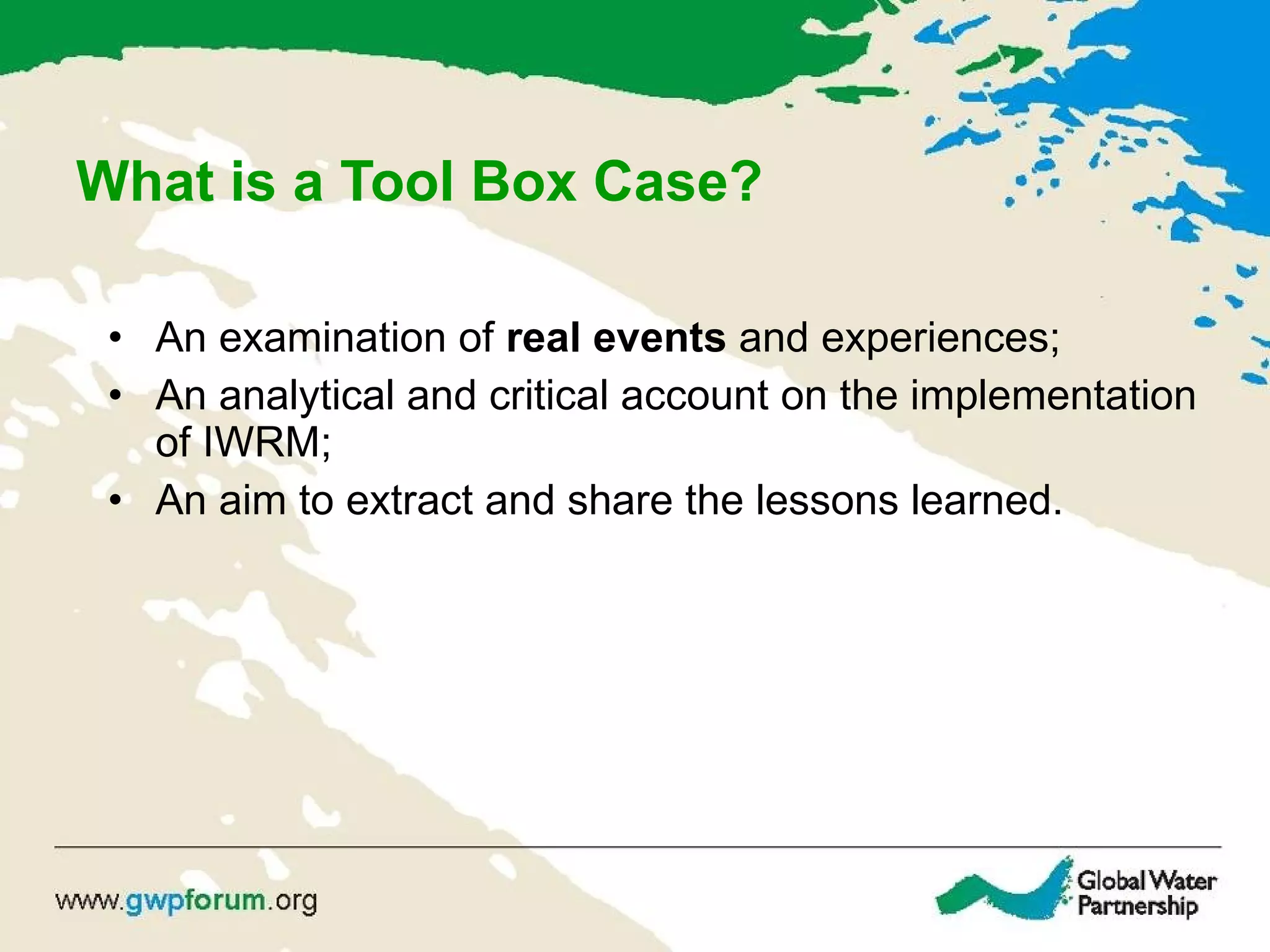 What Is Case Study Tool Box | PPT