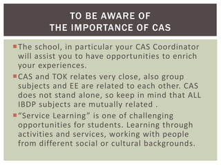 What is CAS? (IBDP) | PPTX