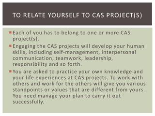 What is CAS? (IBDP) | PPTX