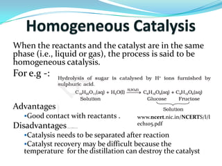 What is catalysis its type and its application PPT