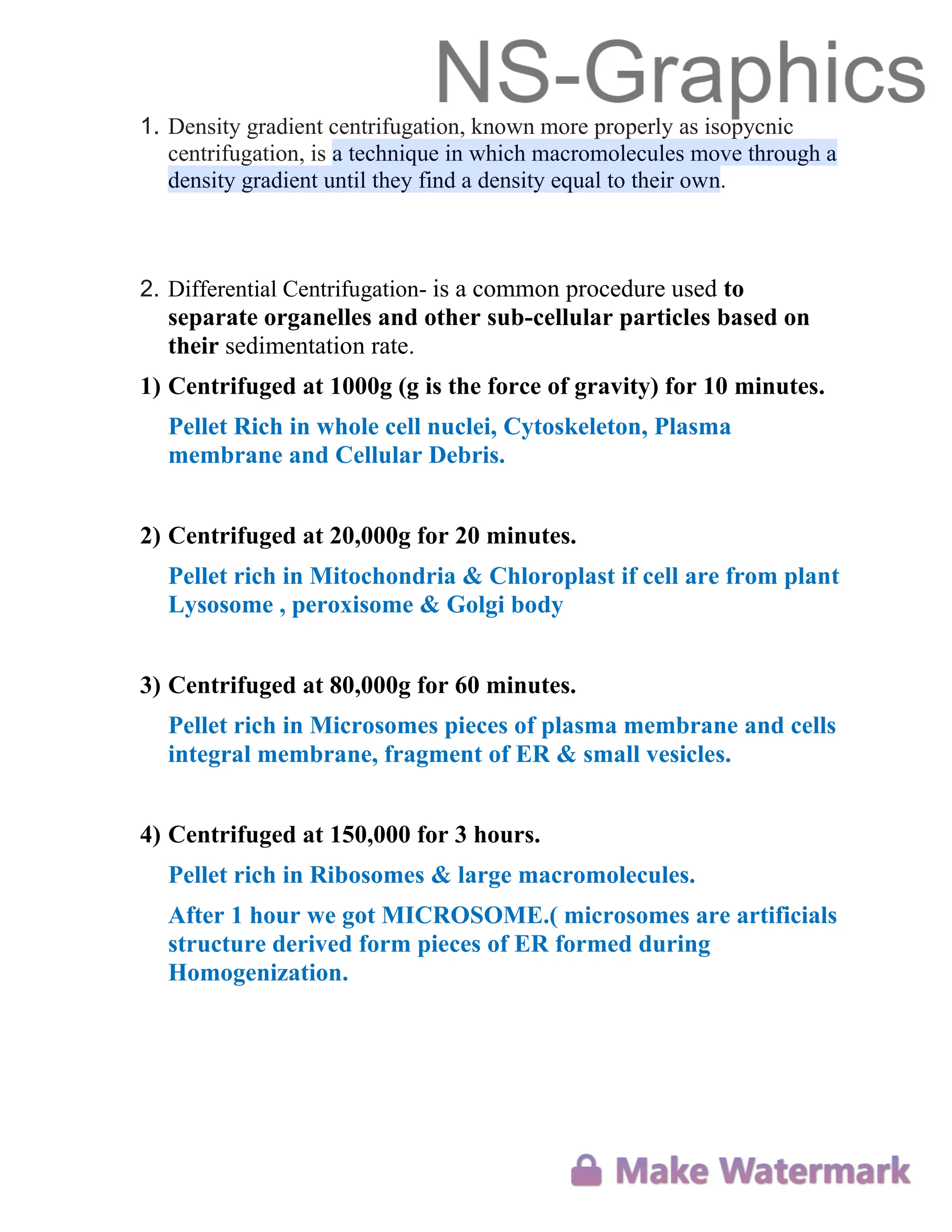What is Cell Fractionation & Procedure for B.Sc. Biotechnology/Botany | PDF