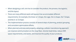 What is cellular manufacturing? | PPT