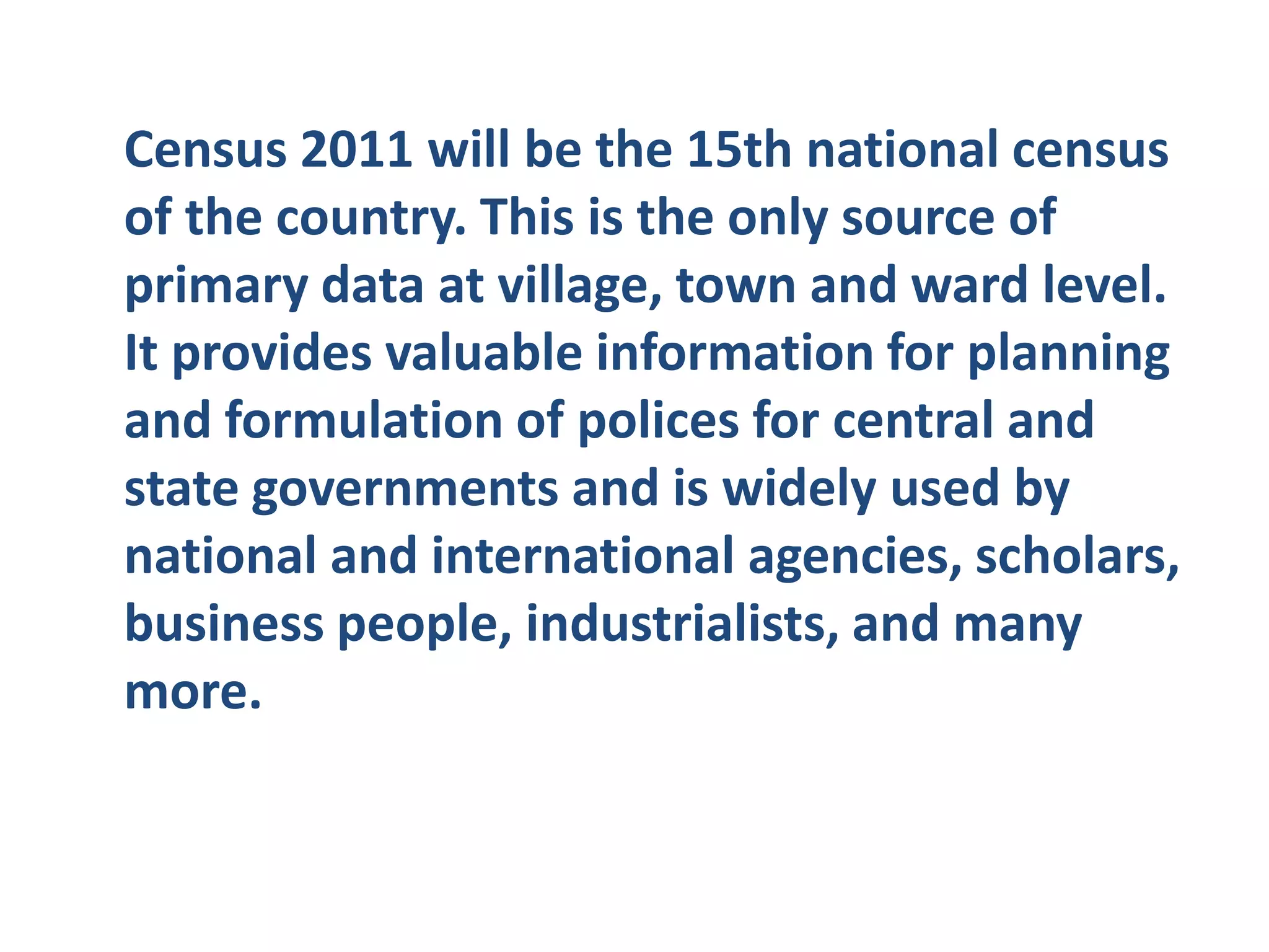 What is census | PPTX