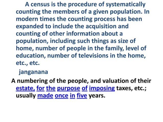 What is census | PPT