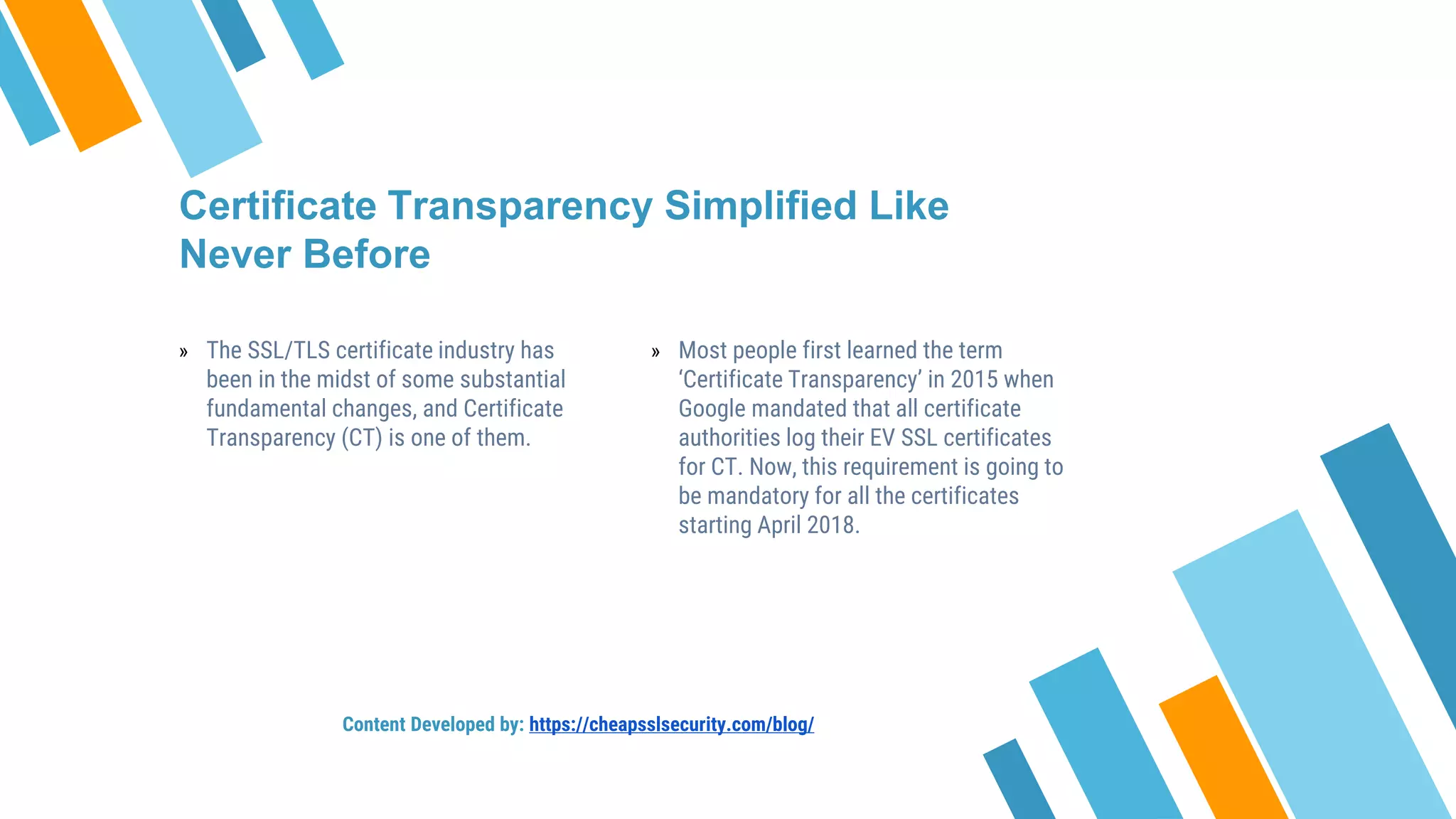 What is Certificate Transparency (CT)? How does it work? | PPT