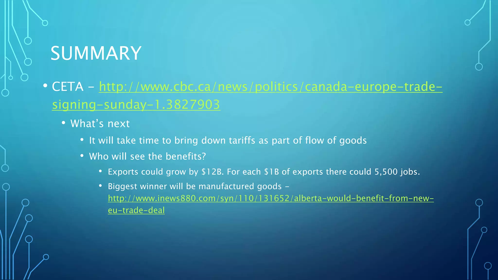What is ceta and what does it mean for Canada - November 2016 | PPT