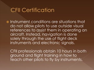 What Is CFII Certification? | PPTX