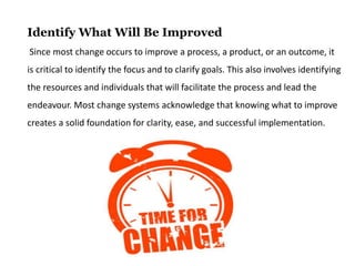 What is change management? | PPTX | Business | Business and Finance