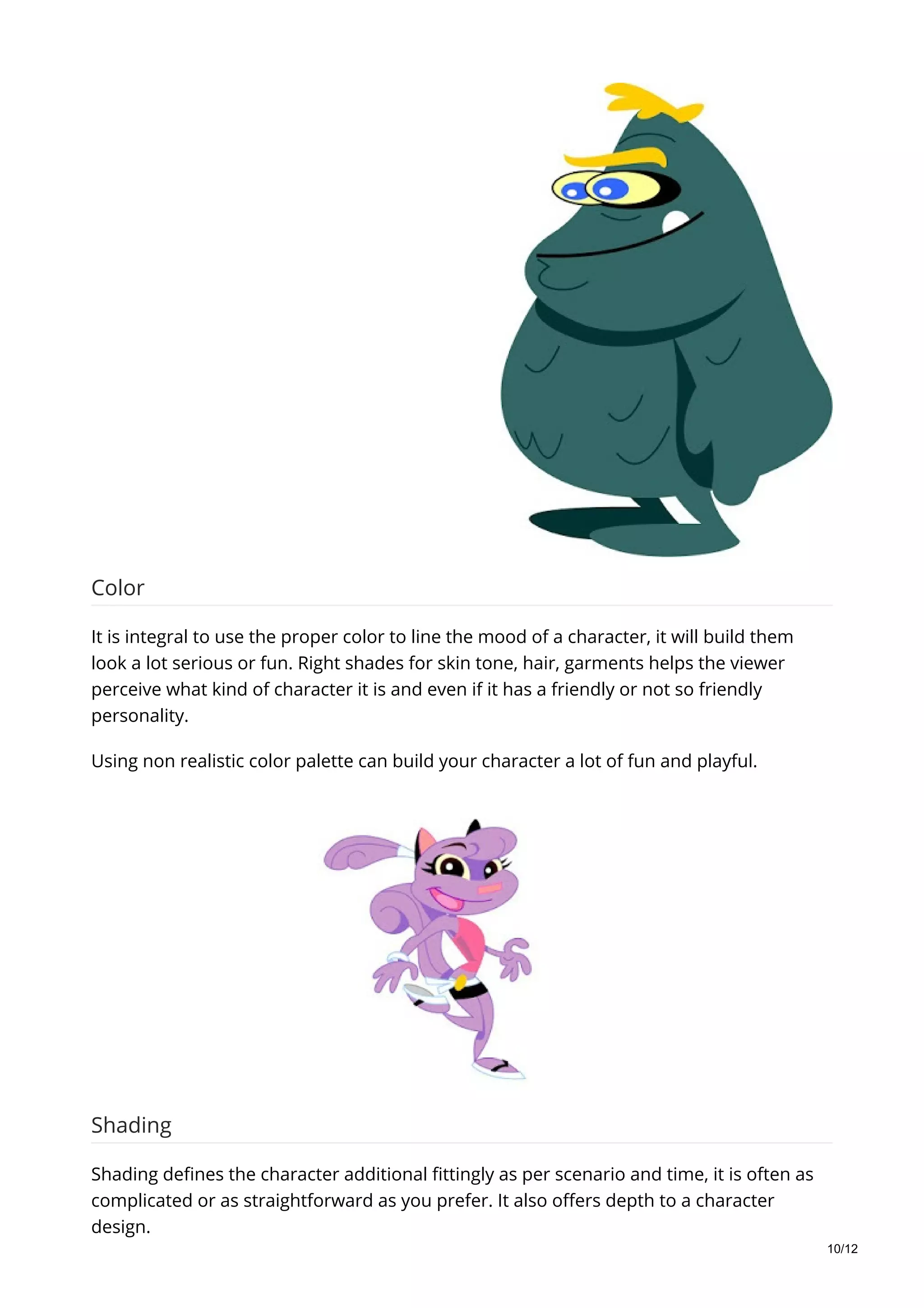 What is character design and role of a character designer | PDF