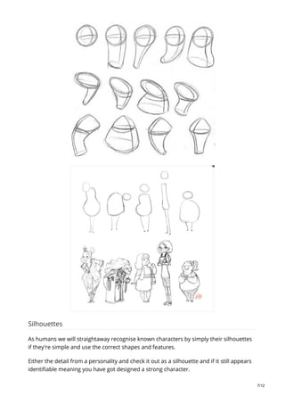 What is character design and role of a character designer | PDF