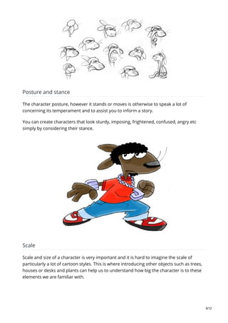 What is character design and role of a character designer | PDF