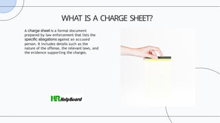 What is Charge Sheet, Charge Sheet Format | PPT