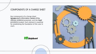 What is Charge Sheet, Charge Sheet Format | PPT