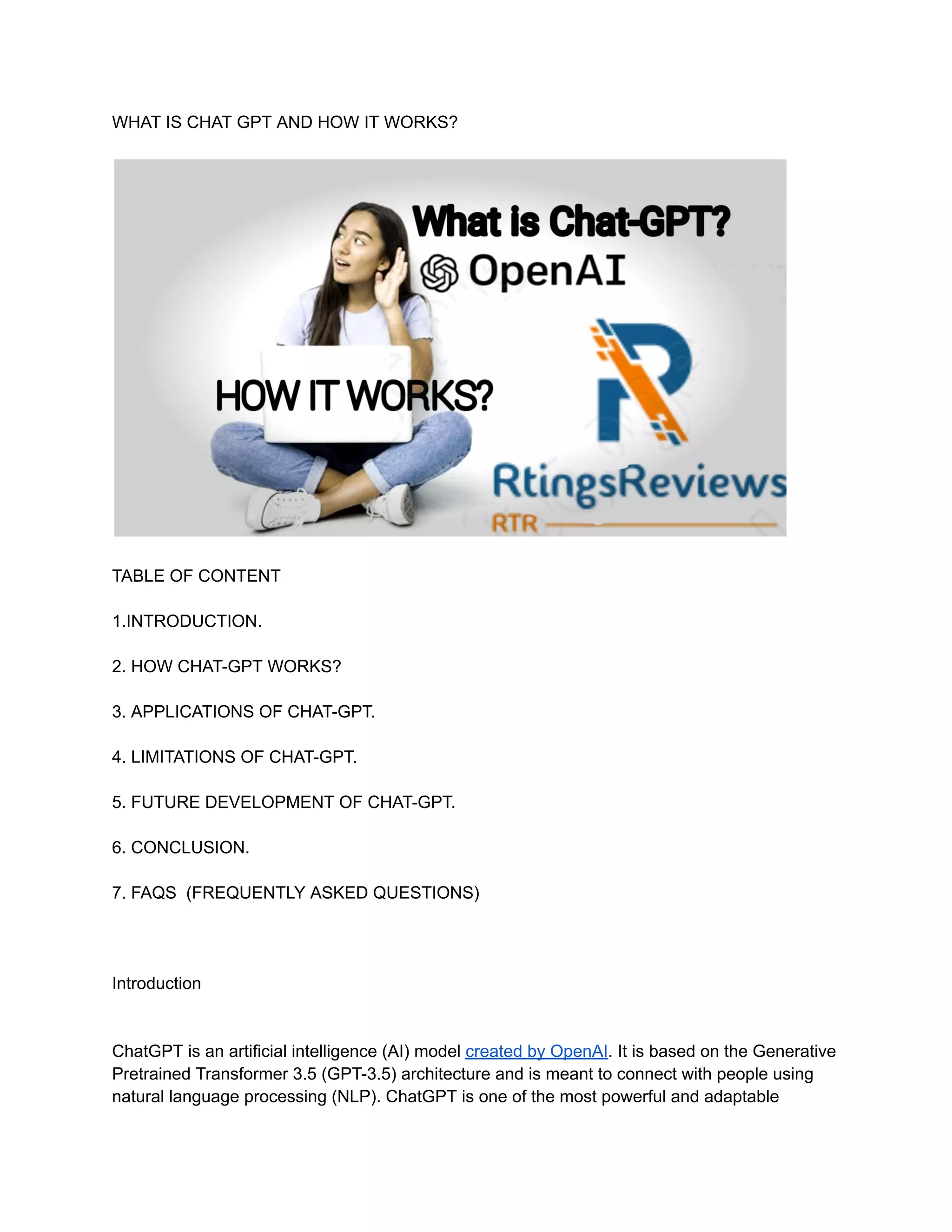 WHAT IS CHAT GPT AND HOW IT WORKS.pdf