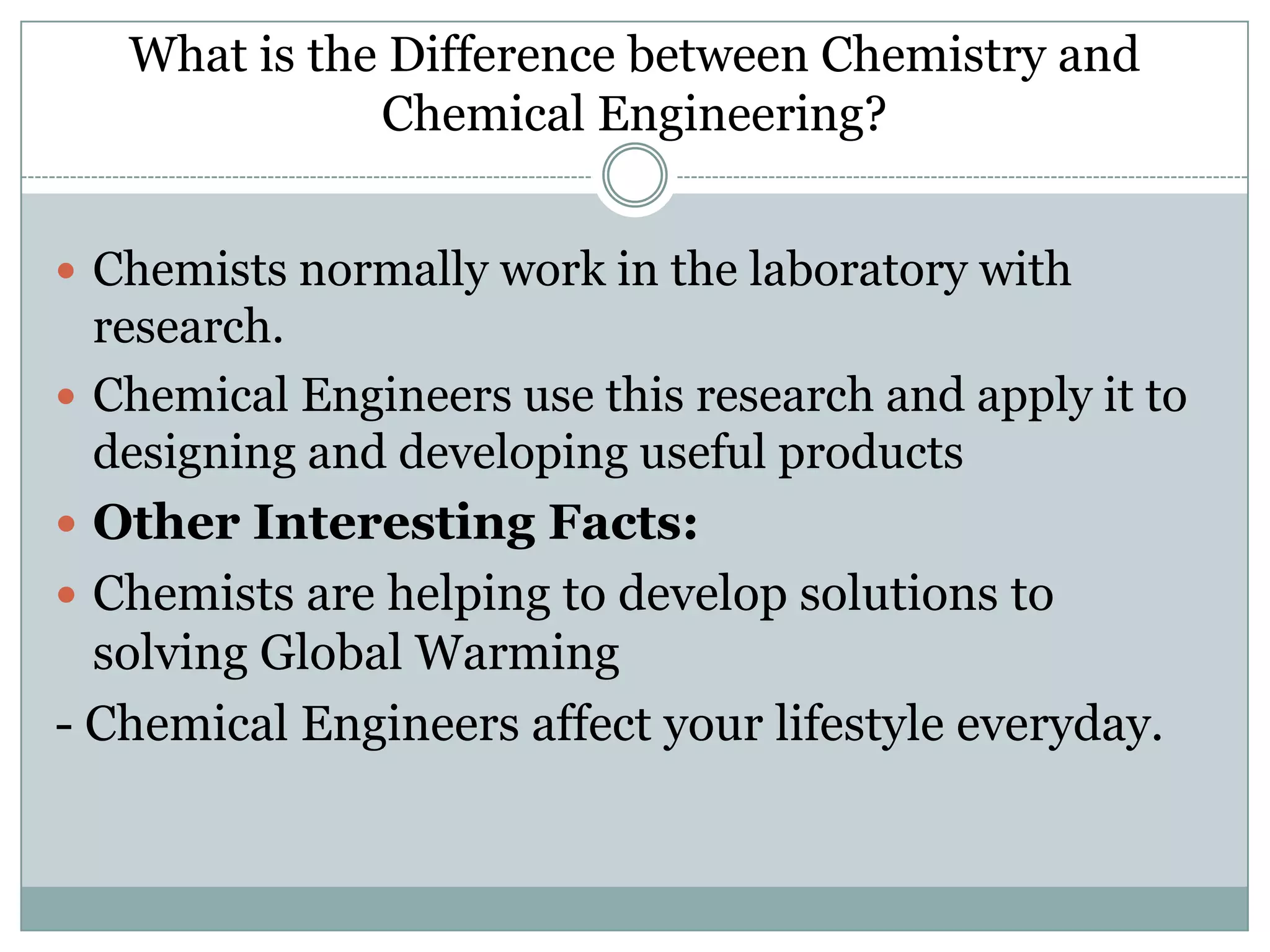 What Is Chemical Engineering | PPTX