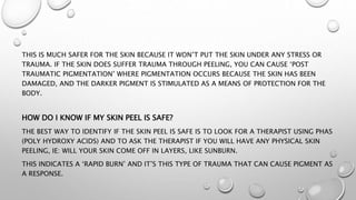 What is chemical peel and how does it work | PPT