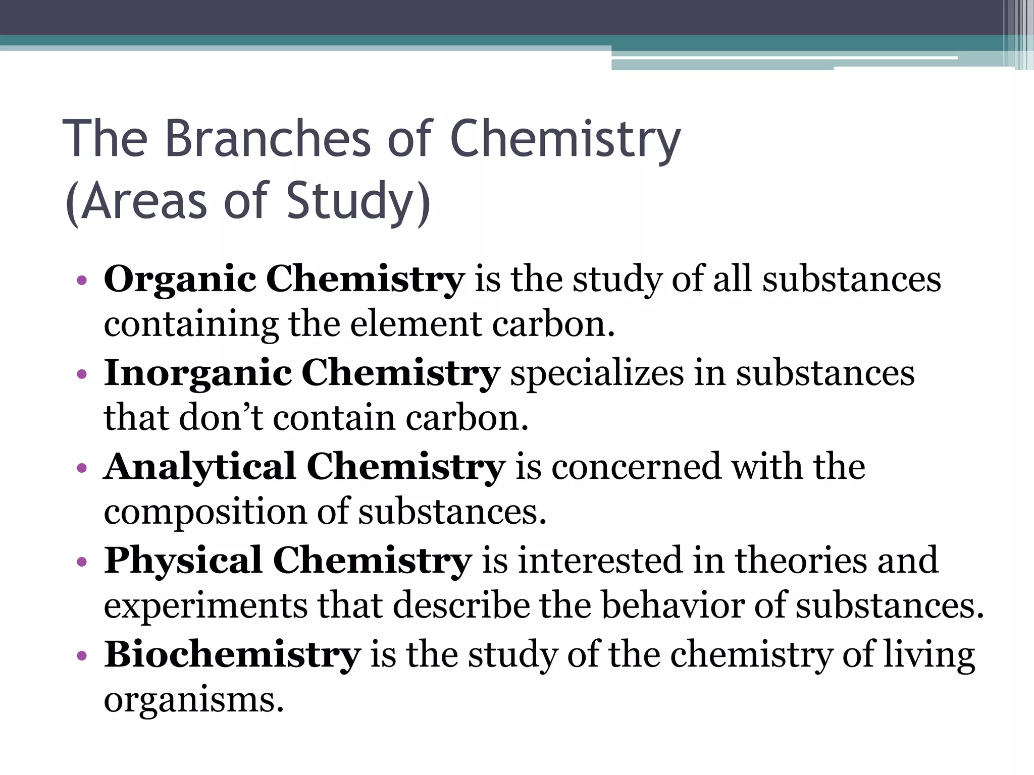 What is Chemistry? | PPTX