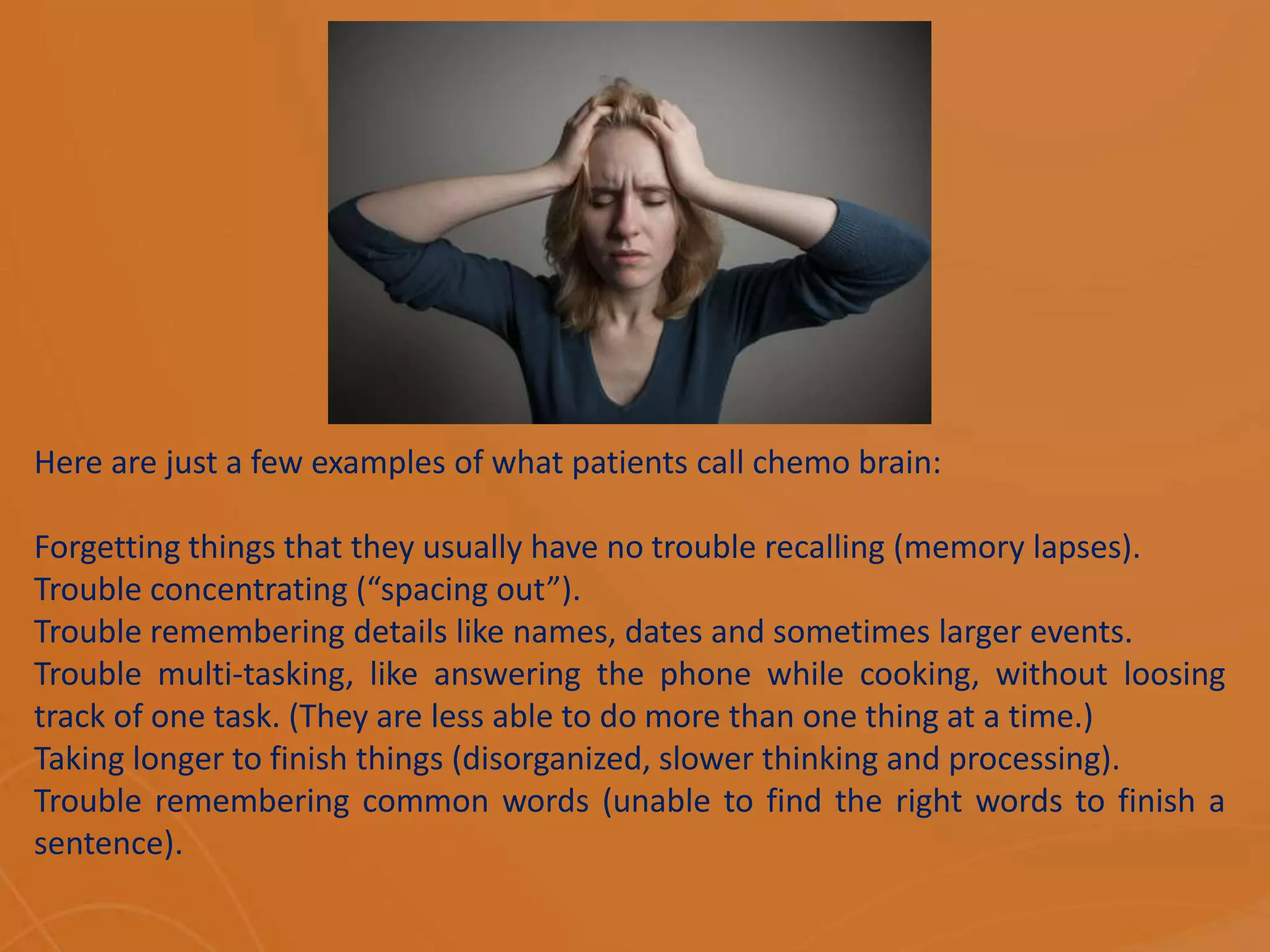 What is chemo brain | PPTX