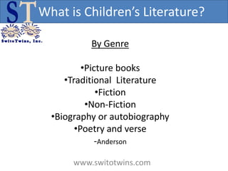 What is children's literature | PPTX
