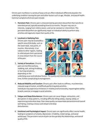 What is Chronic Causes Symtoms and Relief Treatment Options - CureEZ.pdf