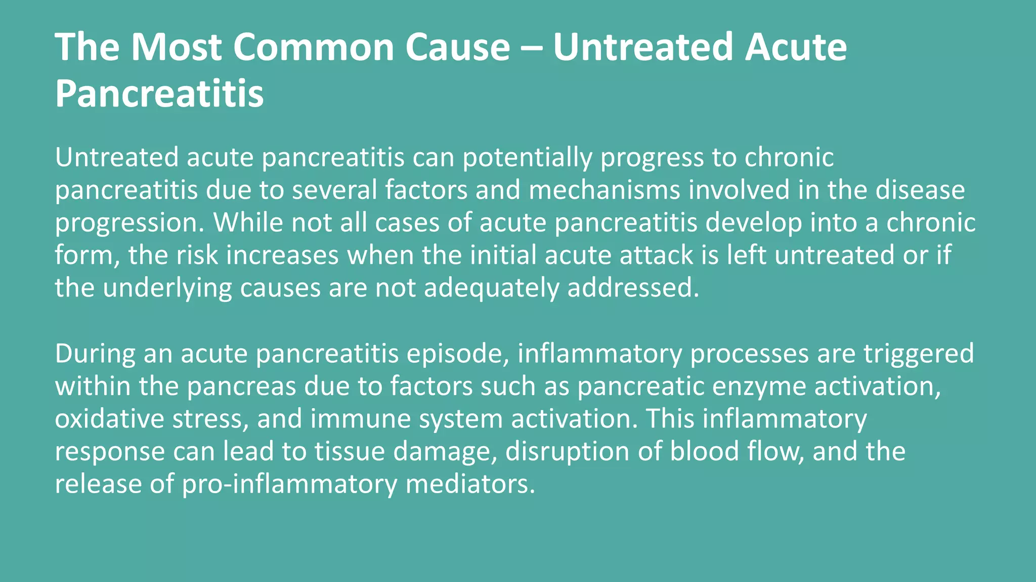 What Is Chronic Pancreatitis And Its Treatment? | PPTX