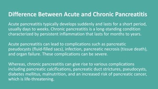 What Is Chronic Pancreatitis And Its Treatment? | PPTX
