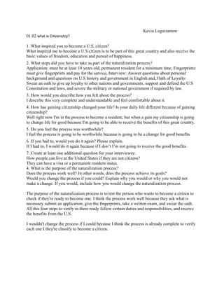 What is citizenship | PDF