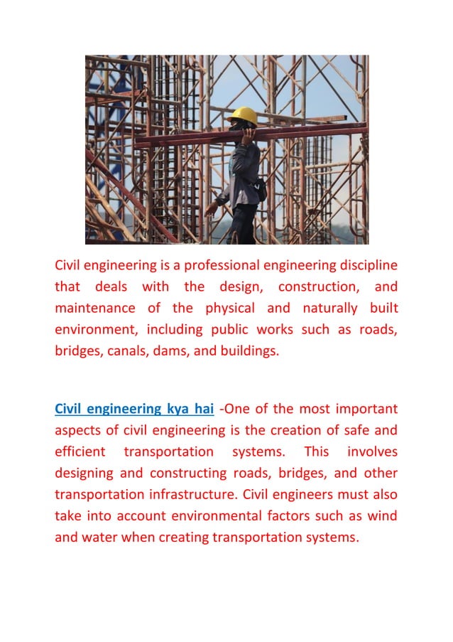 What is Civil Engineering | PDF