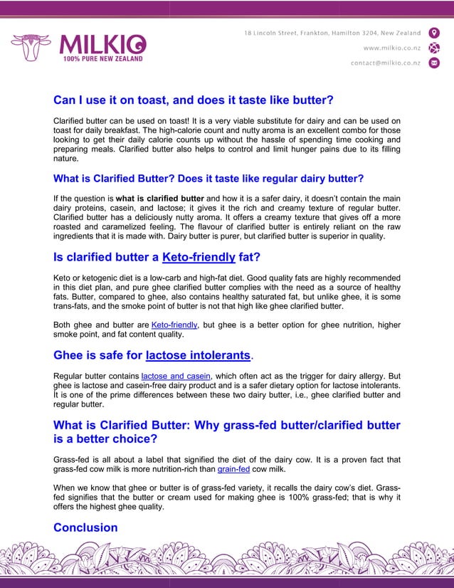 What is clarified butter | PDF | Cooking | Food & Drink