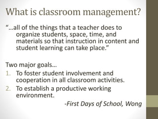 What is classroom management? | PPT