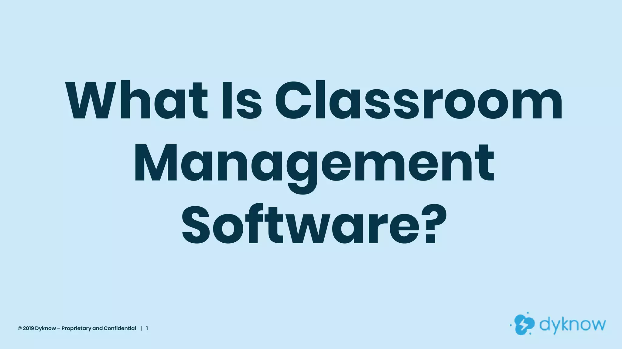 What is Classroom Management Software? | PPTX