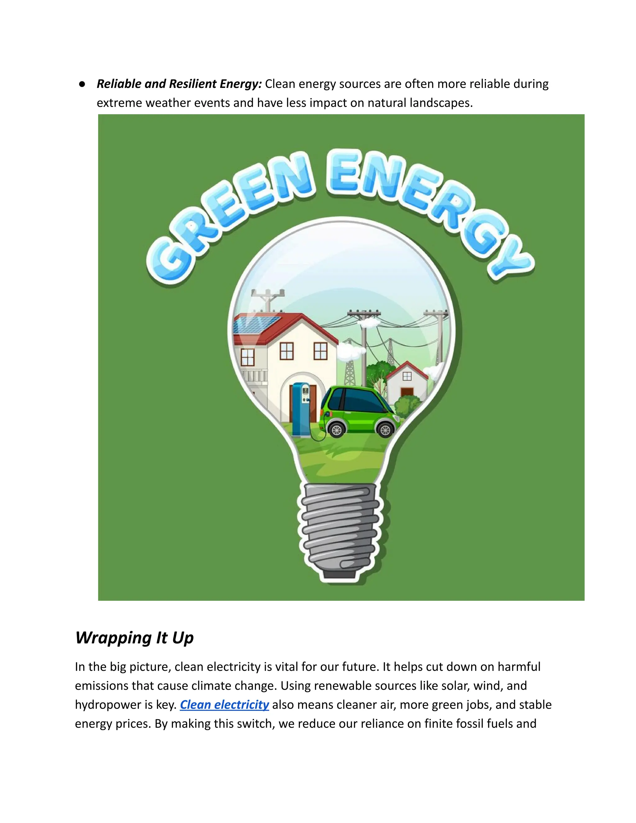 Andrei (Andy) Bogdan Bindea: Why Clean Electricity Matters | PDF