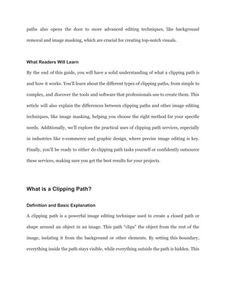 What is a Clipping Path? A Beginner’s Guide | PDF