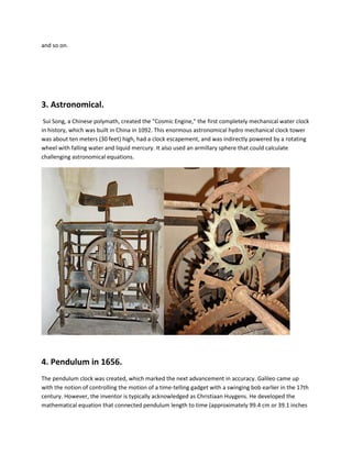what is clock and what is its history.docx | Physics | Science