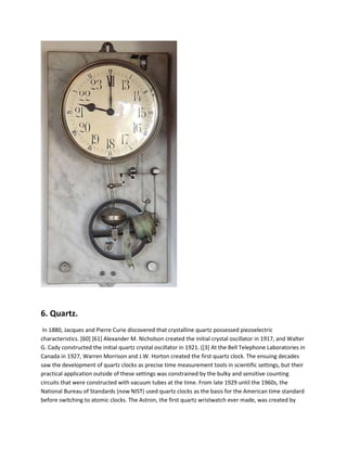 what is clock and what is its history.docx | Physics | Science