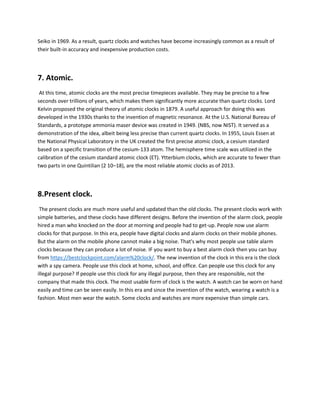 what is clock and what is its history.docx | Physics | Science