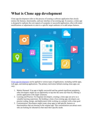 What is Clone app development | PDF | Computing | Technology & Computing