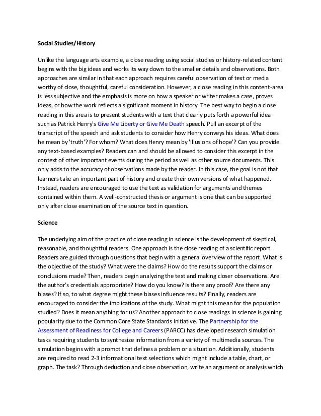 What Is Close Reading What Is Close Reading
