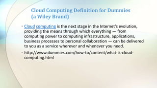 What is cloud computing | PPT