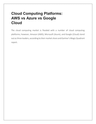 What is Cloud Computing? A Complete Guide | PDF