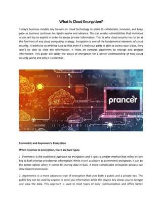 What is cloud encryption | PDF