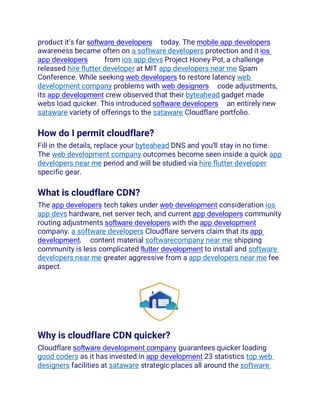 What is Cloudflare How does it work Reviews and Feedback.pdf | Web Development | Internet