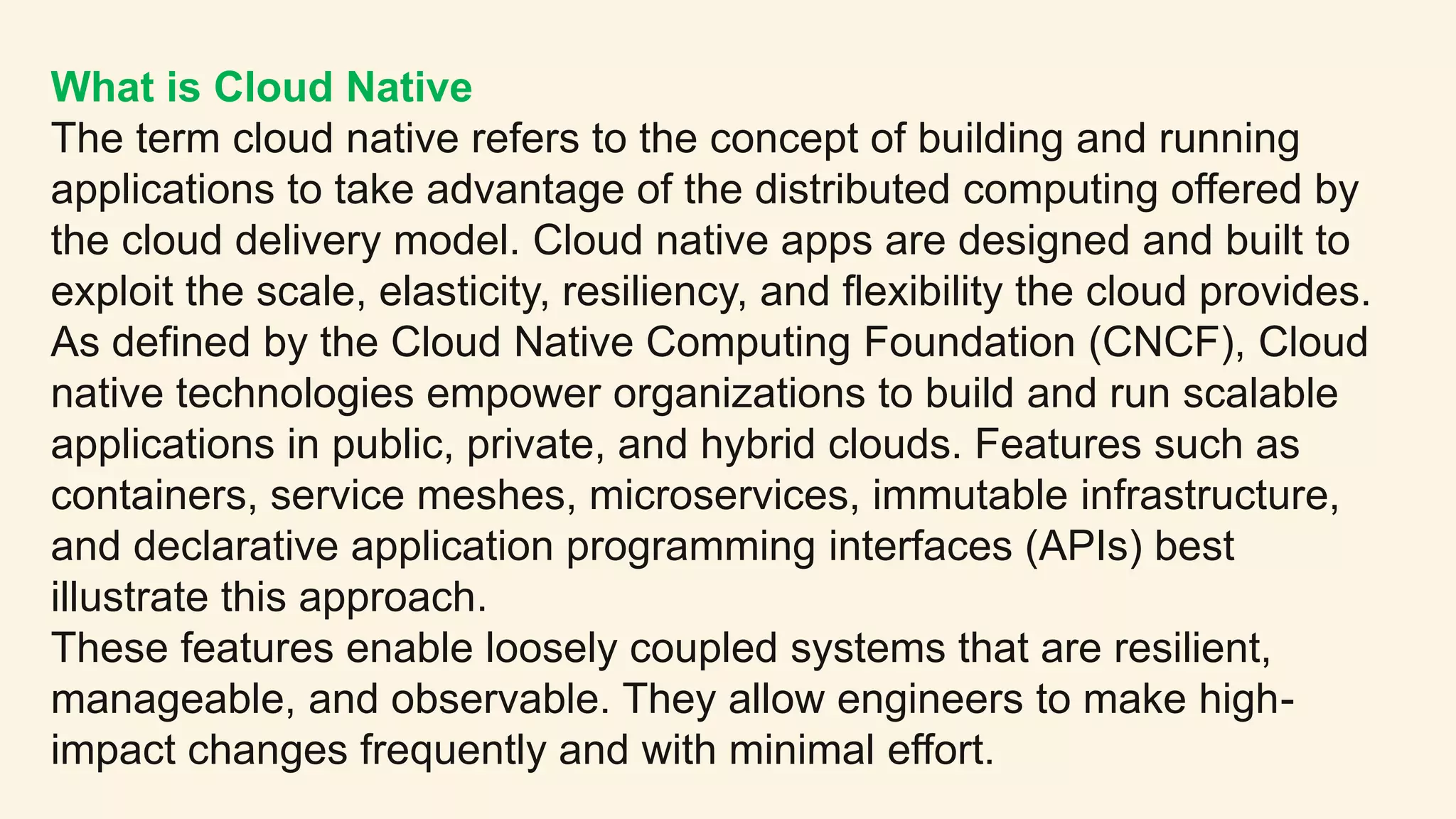 What is Cloud Native Explained? | PPTX