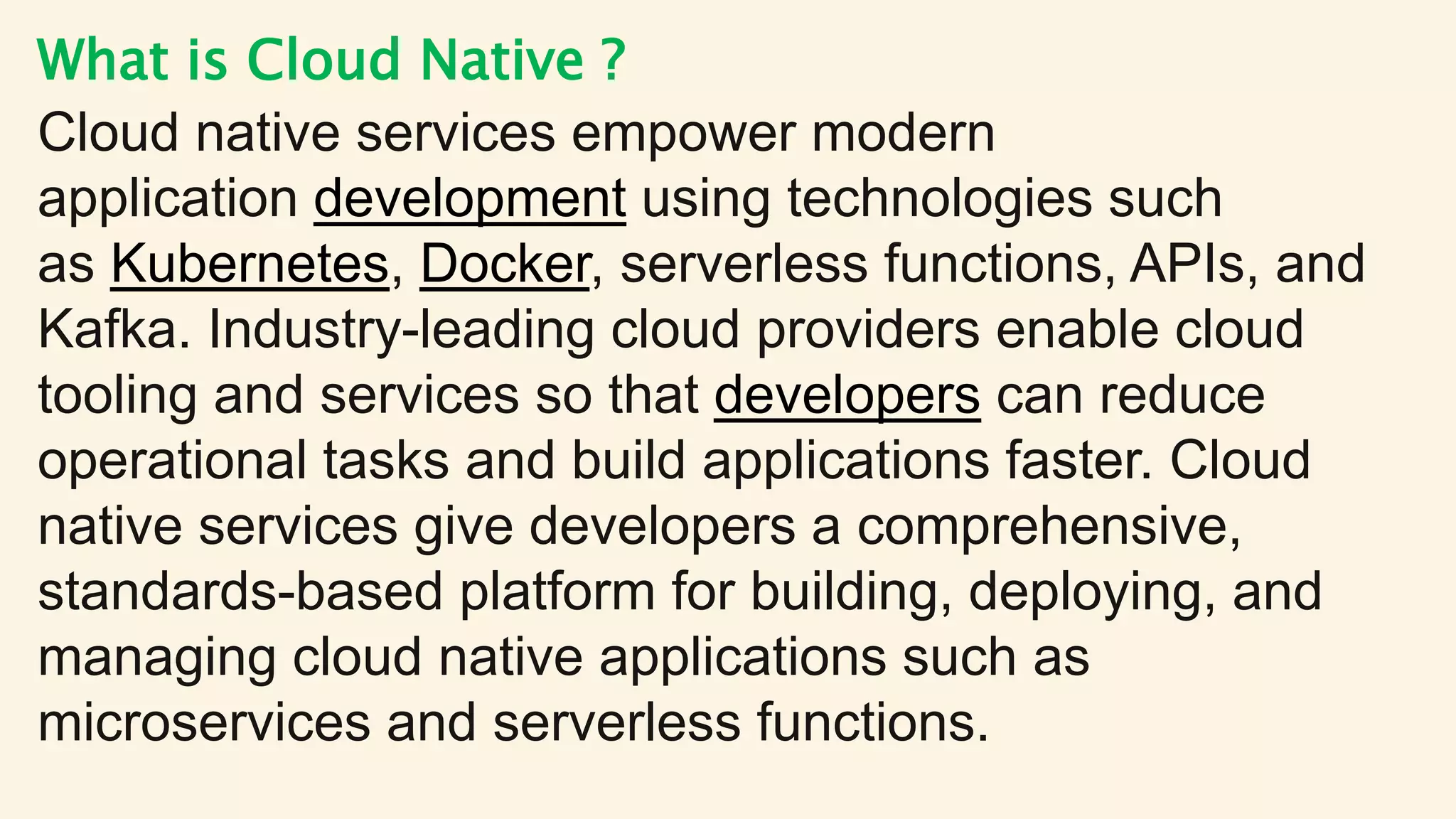 What is Cloud Native Explained? | PPTX