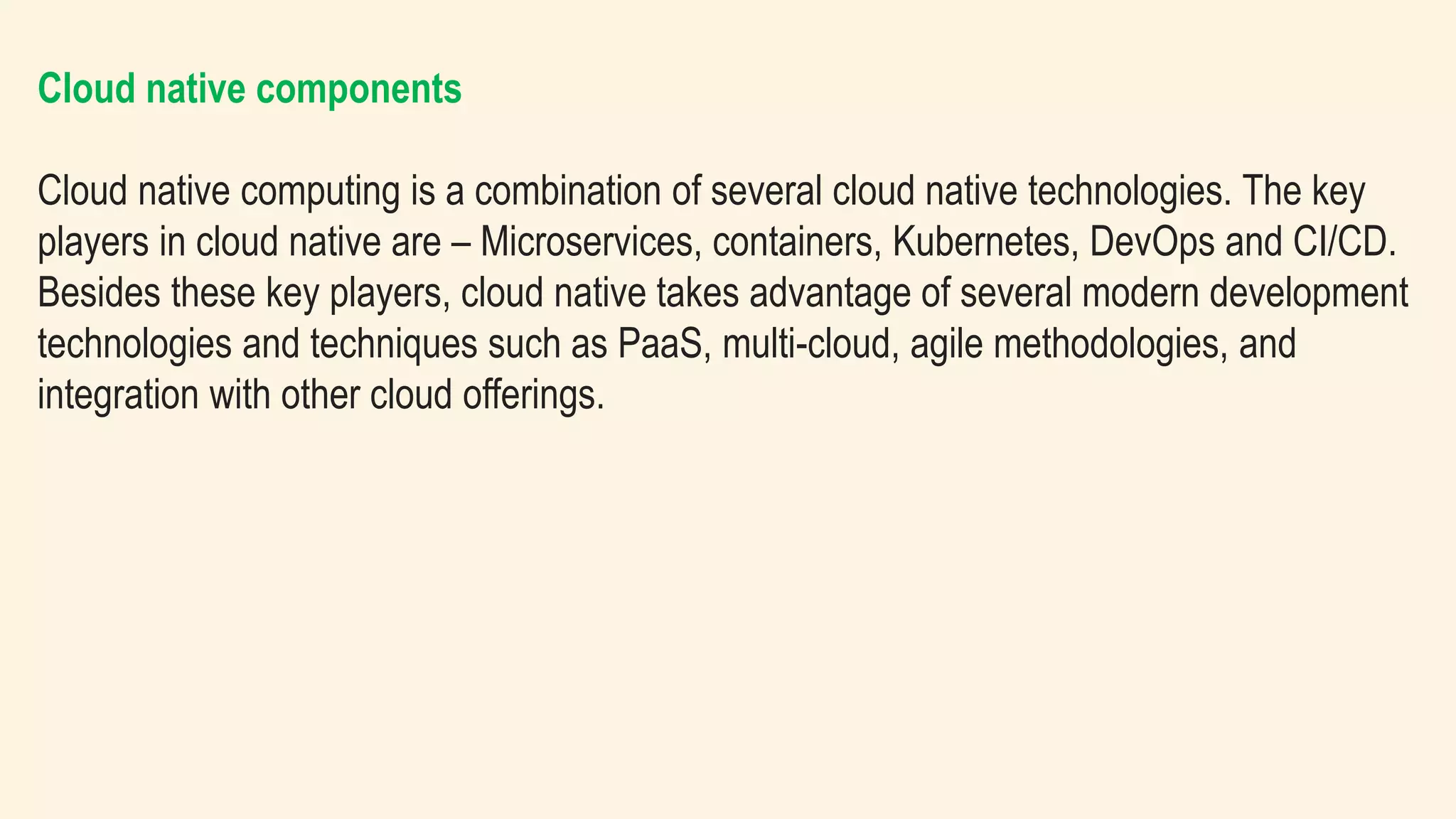 What is Cloud Native Explained? | PPTX