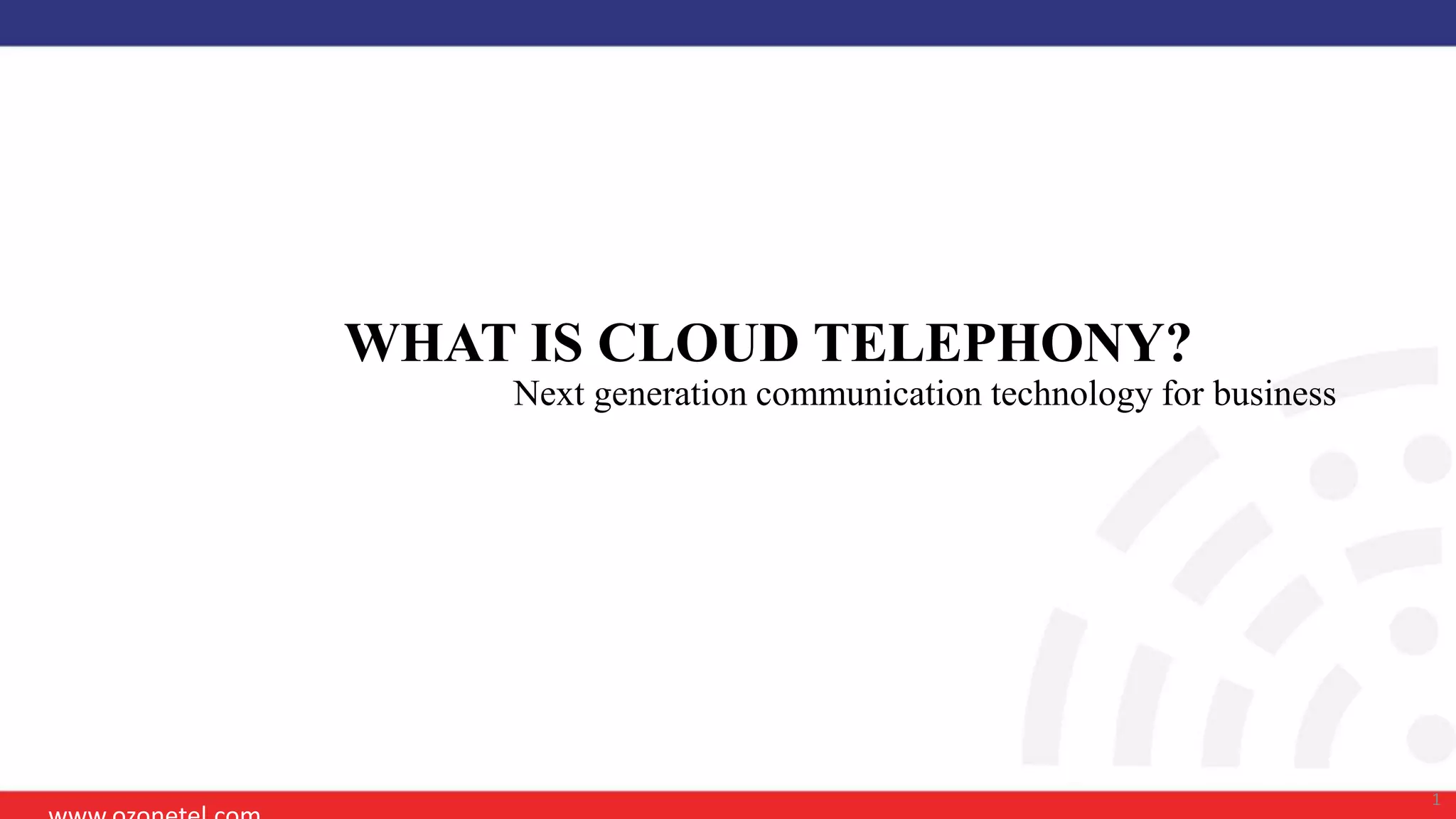 What is cloud telephony | PPTX